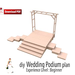 Diy Wedding Ceremony Podium Stage Stand Plan, Arch, Harbor Decor for ...