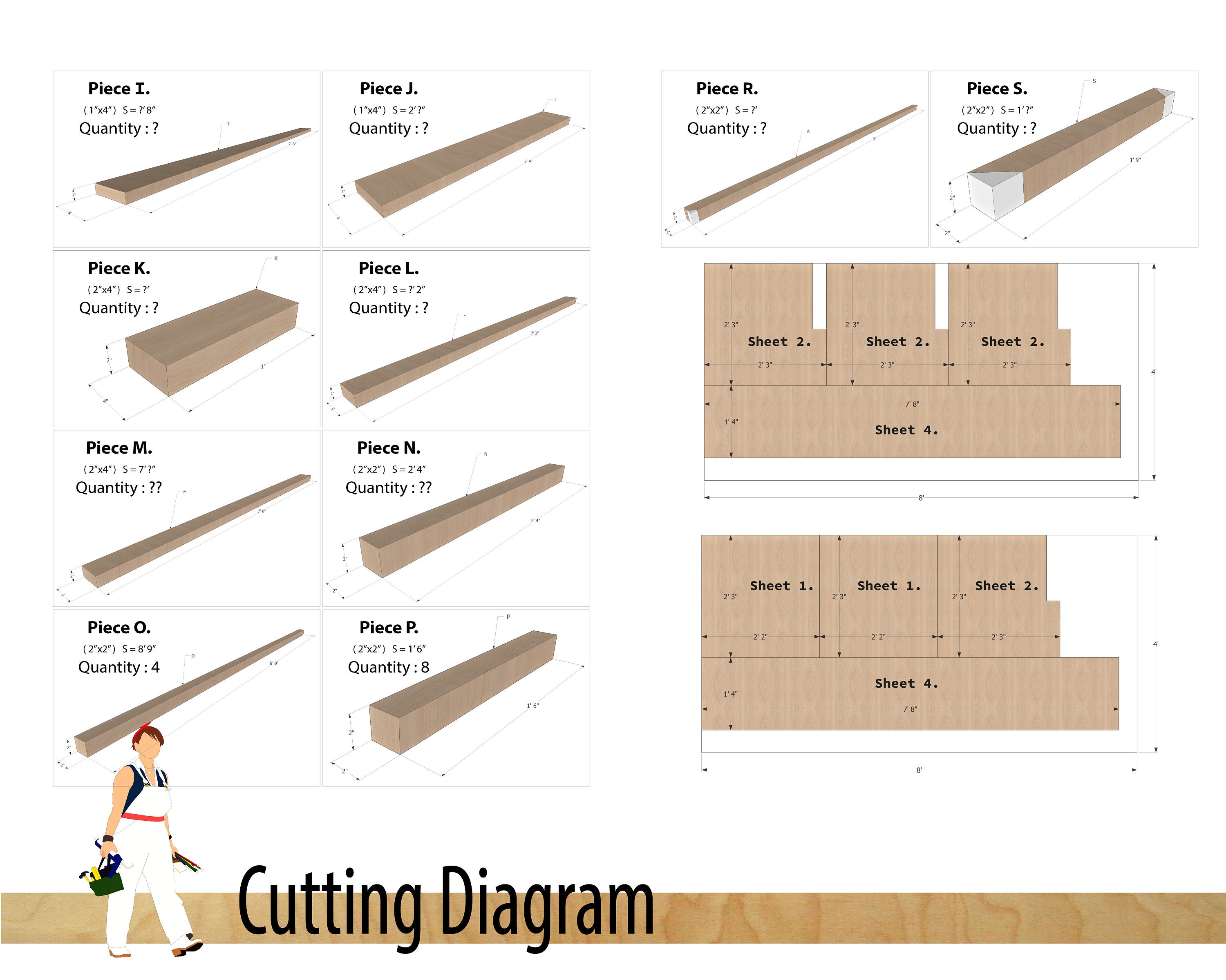 Diy Wedding Ceremony Podium Stage Stand Plan, Arch, Harbor Decor for ...