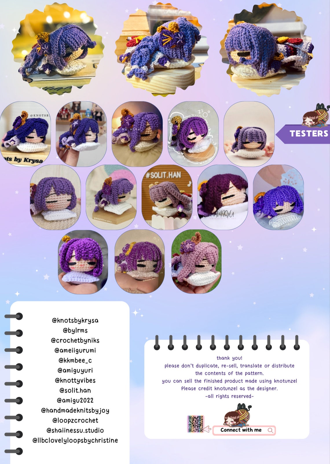 Raiden-genshin PDF PATTERN DOLL - Etsy