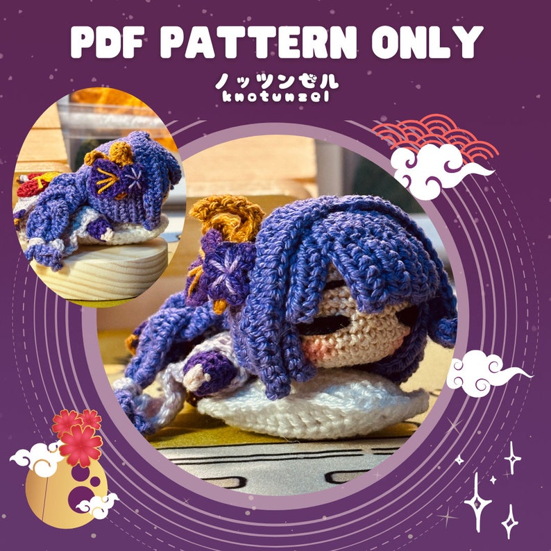 Raiden-genshin PDF PATTERN DOLL - Etsy