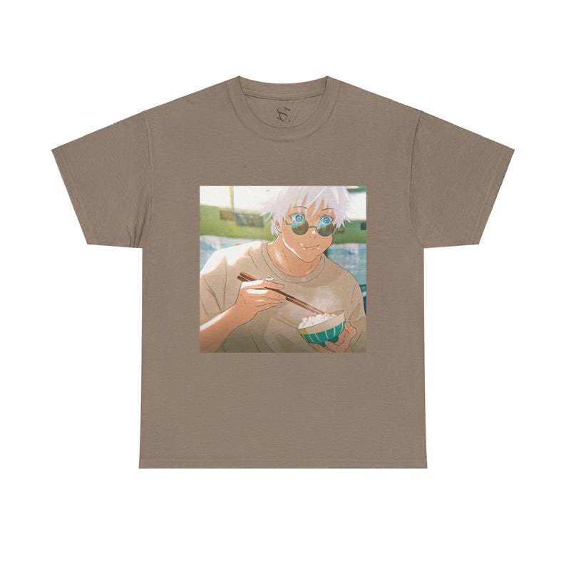 Satoru Gojo Eating White Rice Wearing Shades Jujutsu Kaisen - Etsy