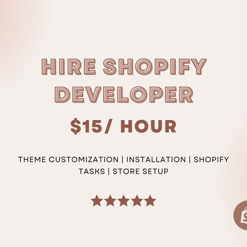 Shopify Store Developers - Etsy