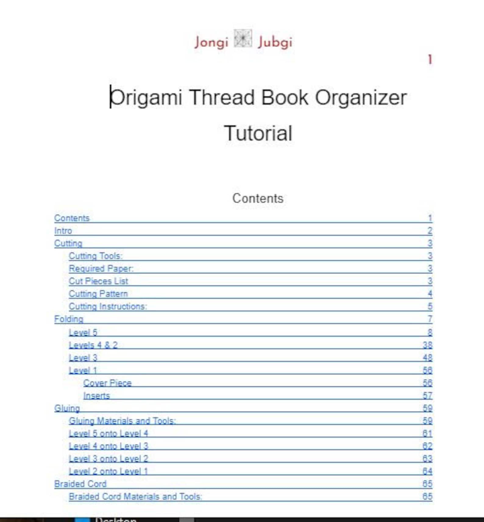 Tutorial : Origami Thread Book Organizer - Etsy