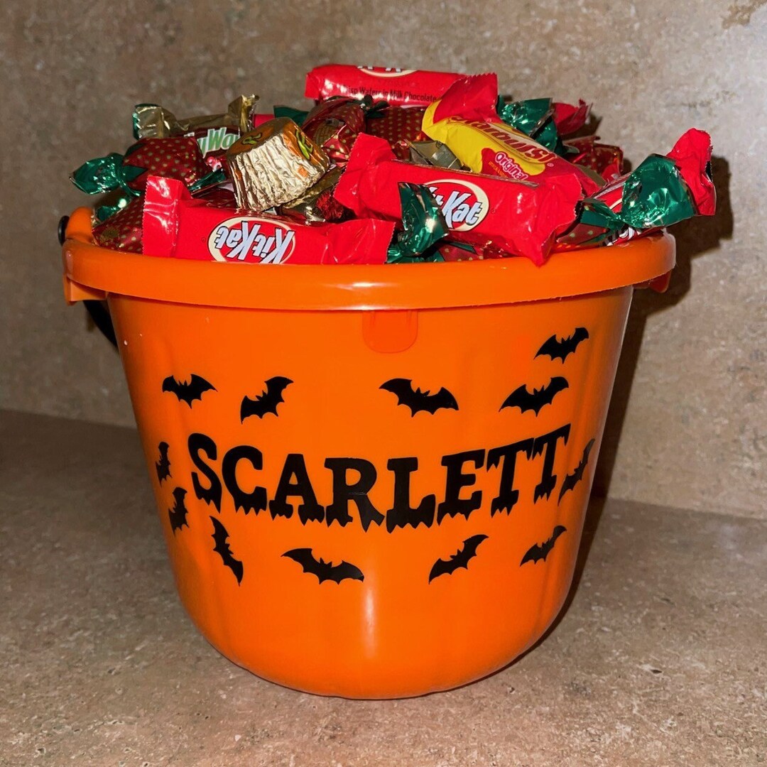 Custom Light-up Candy Bucket Halloween Candy Bag Trick or - Etsy
