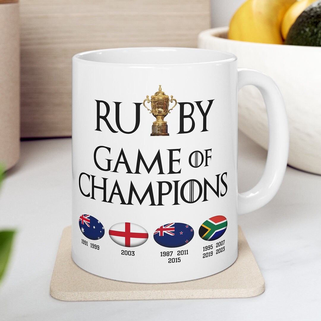 Rugby Mug, Rugby World Champion Gifts, Rugby Gift Ideas, South African ...