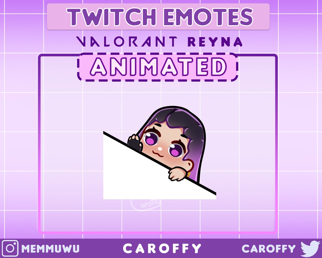 Cute ANIMATED Valorant Reyna Bongo Emote | Twitch, Discord - Etsy