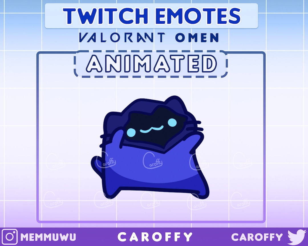 Cute ANIMATED Valorant Omen Emote | Cat Dance | Twitch, Discord - Etsy