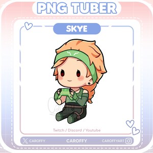 Cute Valorant Skye Pngtuber Model | Doodle Chibi Gamer | Twitch ...