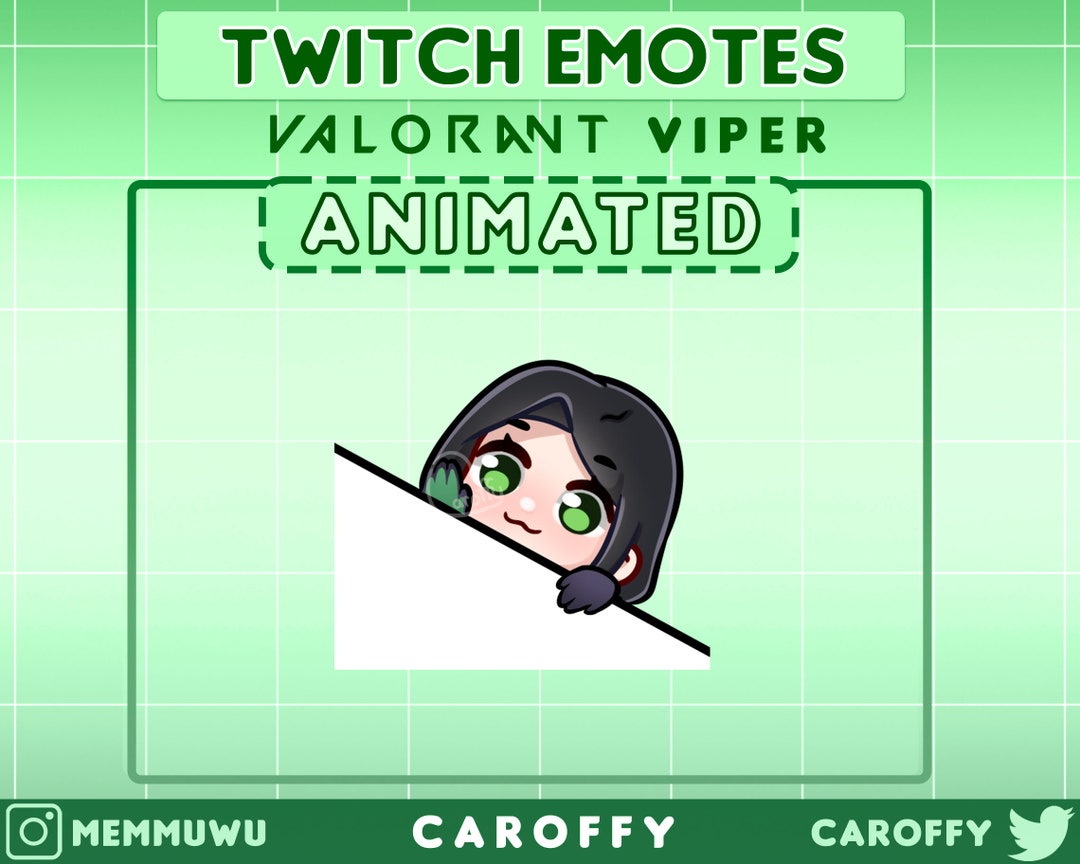 Cute ANIMATED Valorant Viper Bongo Emote Twitch, Discord - Etsy