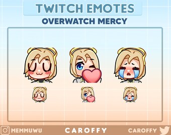 Animated Emote Overwatch Mercy Pink Skin Glow Sticks - Etsy