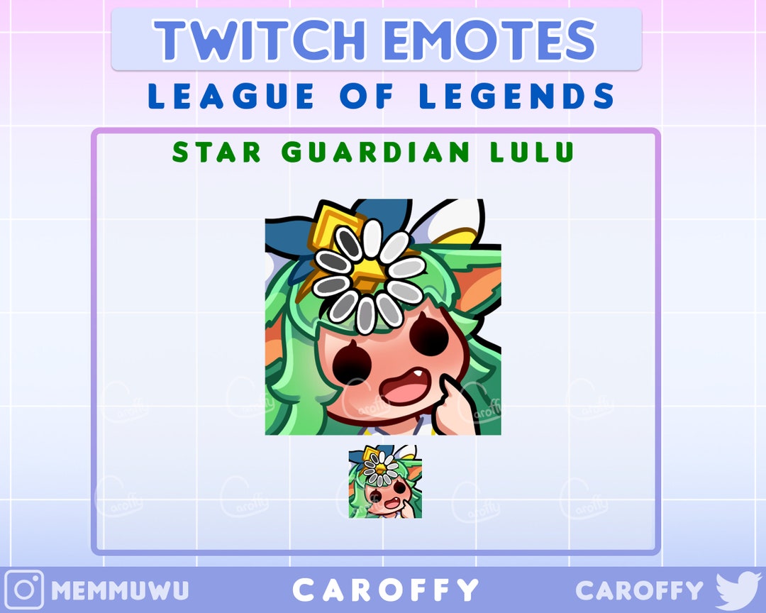 Cute Star Guardian Lulu Emote | League of Legends | Twitch, Discord ...