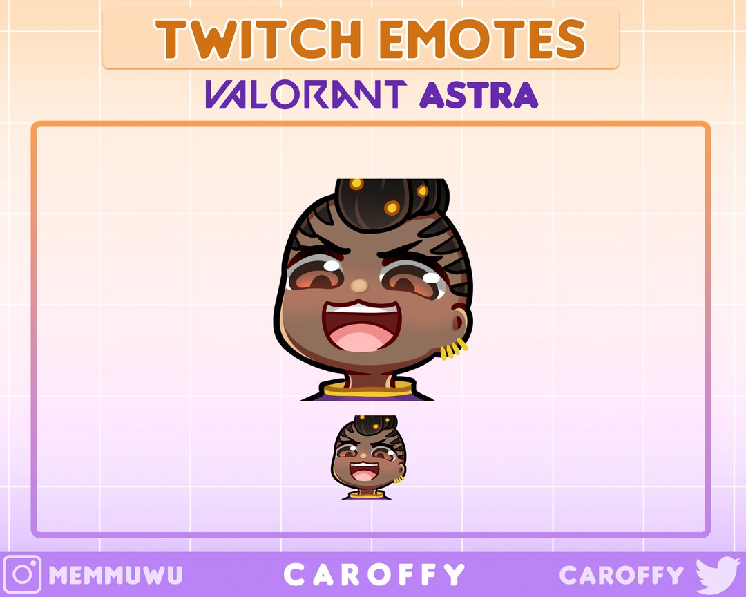 Cute Valorant Astra Emote | Evil | Twitch, Discord, Youtube - Etsy
