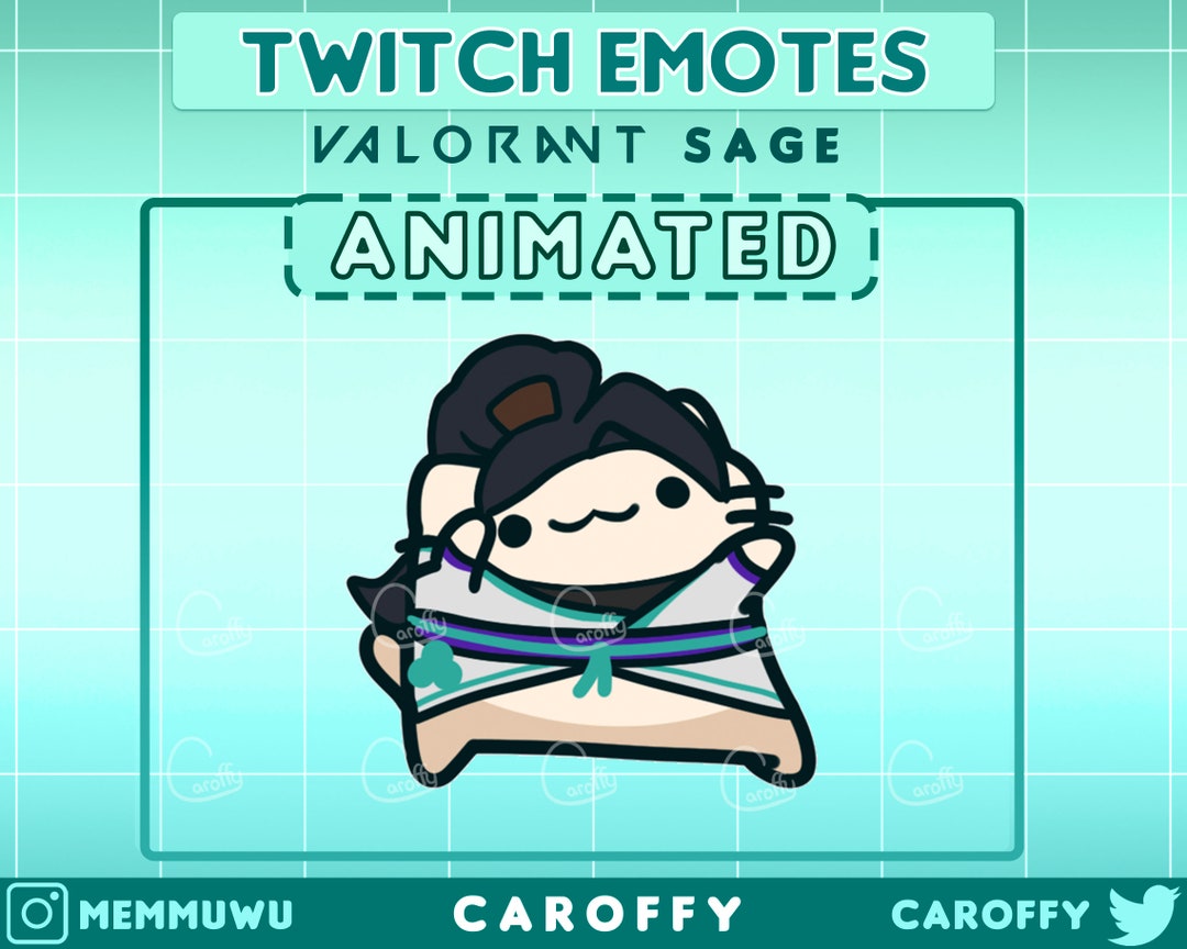 Cute ANIMATED Valorant Sage Emote | Cat Dance | Twitch, Discord - Etsy