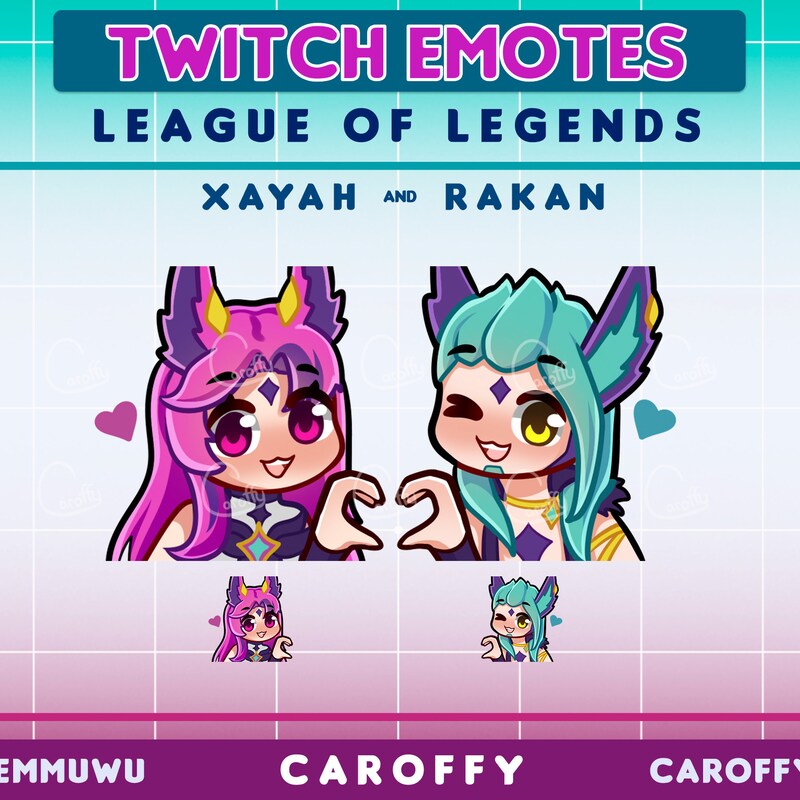 Xayah and Rakan - Etsy