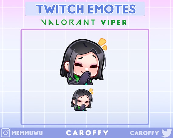 Cute Valorant Viper Emote / Laugh / Twitch Discord Youtube - Etsy España