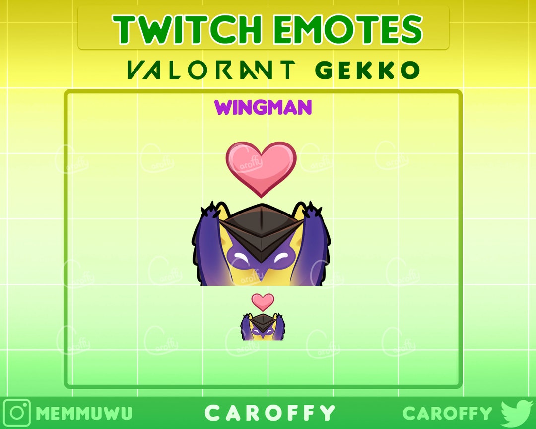 Cute Valorant Gekko Emote | Wingman | Twitch, Discord, Youtube - Etsy