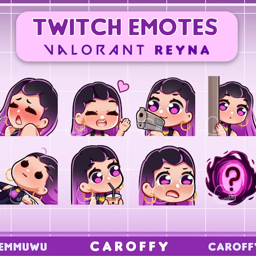 Cute Reyna valorant Emote Pack Reyna Emotes Valorant - Etsy Israel
