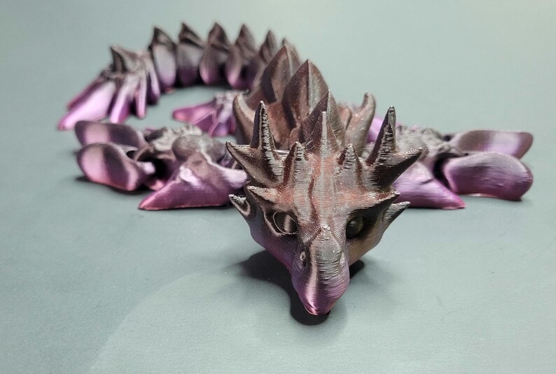 Silk Articulated Fidget Dragon With Multicolor Transition - Etsy