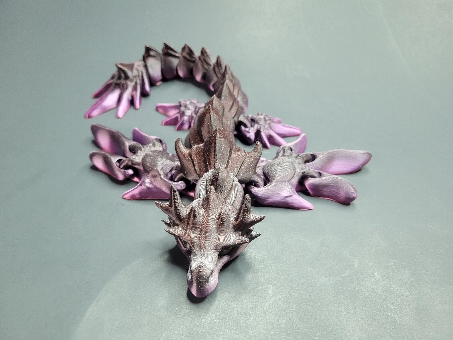 Silk Articulated Fidget Dragon With Multicolor Transition - Etsy