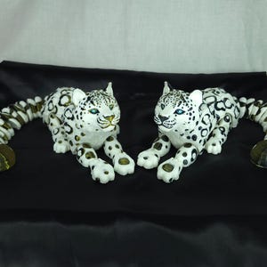 Special Gold Black Snow Leopard Flexi Animal- Articulated Small ...
