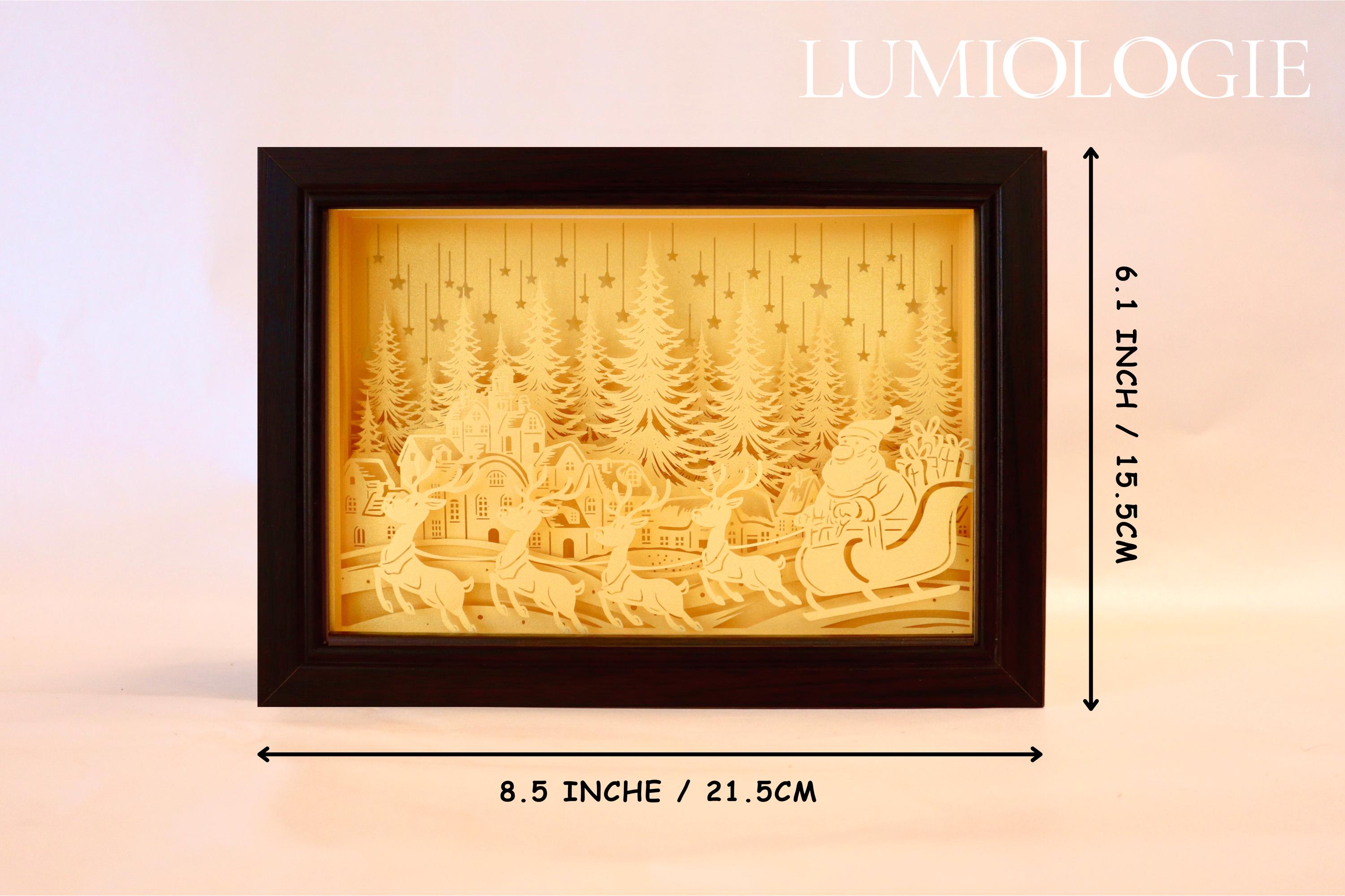 Personalized Santa Reindeer Lightbox｜christmas Starry Night｜fairytale ...