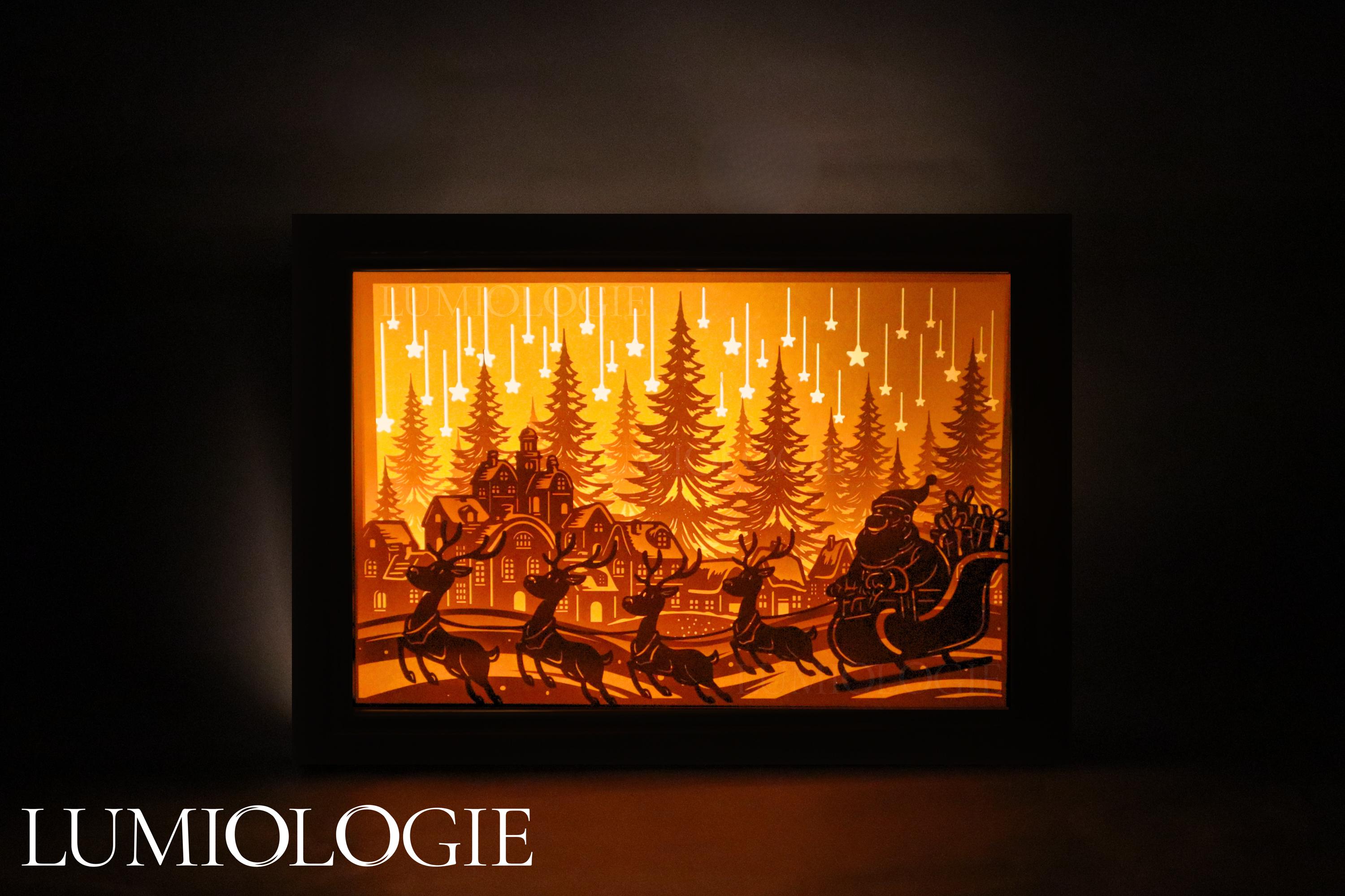 Personalized Santa Reindeer Lightbox｜christmas Starry Night｜fairytale ...