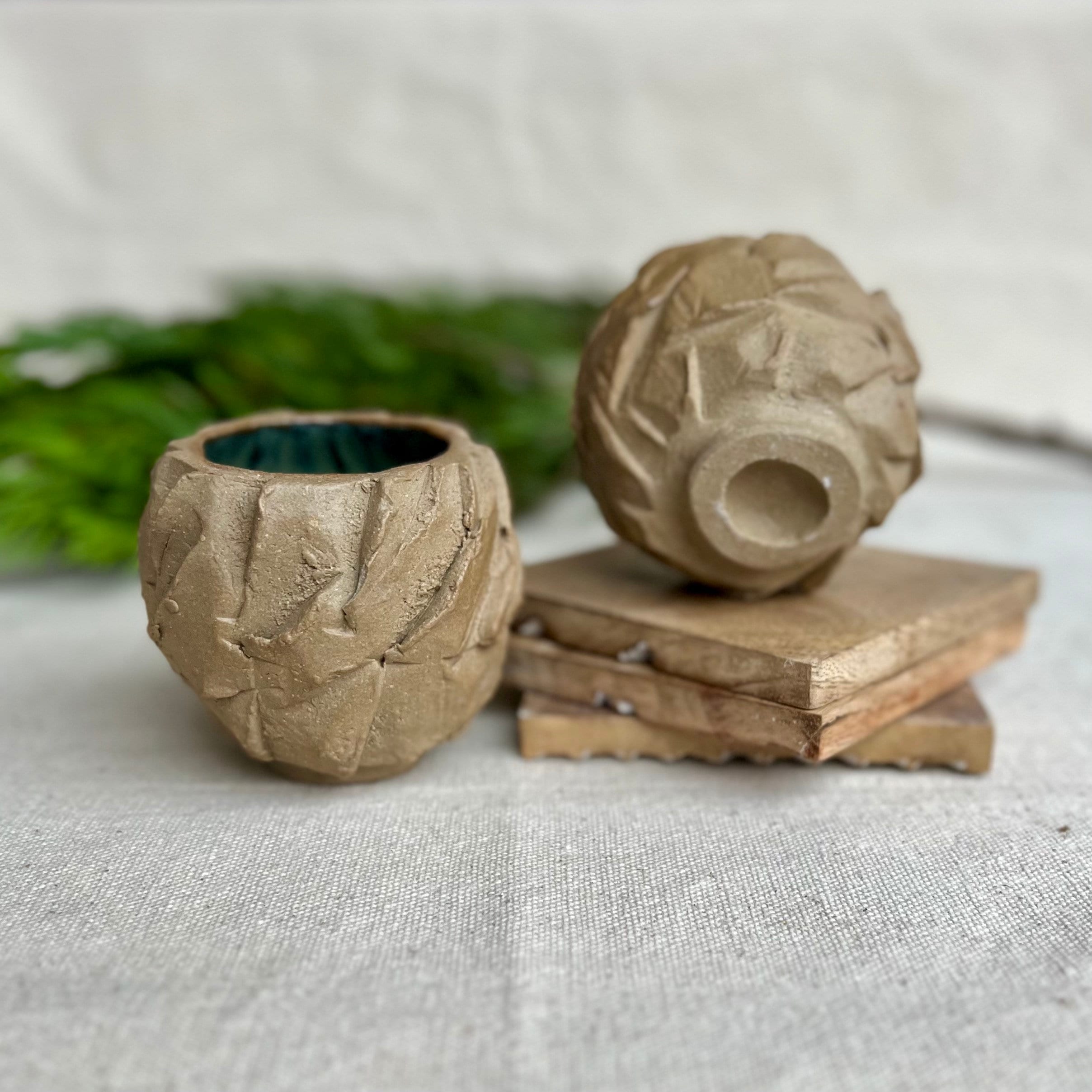 Kurinuki Rock Cups Handcarved Whiskey Cup Small Ceramic Japanese Tea ...