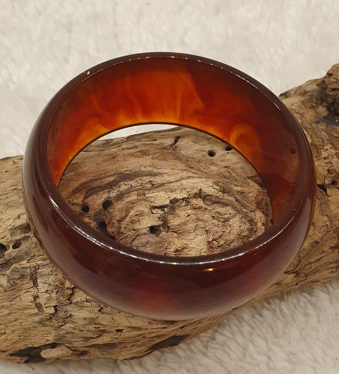 Root Beer Bakelite Bangle - Etsy