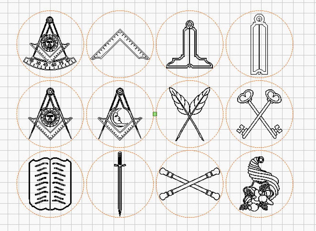 Masonic Jewel SVG DXF Files | Blue Lodge Officer Jewels (digital Files ...