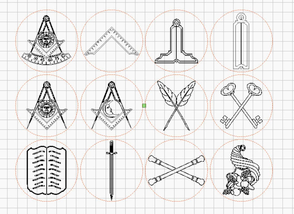 Masonic Jewel SVG DXF Files | Blue Lodge Officer Jewels (digital Files ...