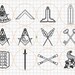 Masonic Jewel SVG DXF Files | Blue Lodge Officer Jewels (digital Files ...