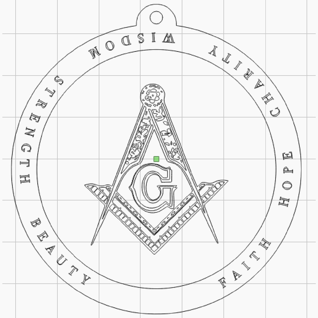 Masonic Challenge Coin "faith Hope Charity Wisdom Strength Beauty ...