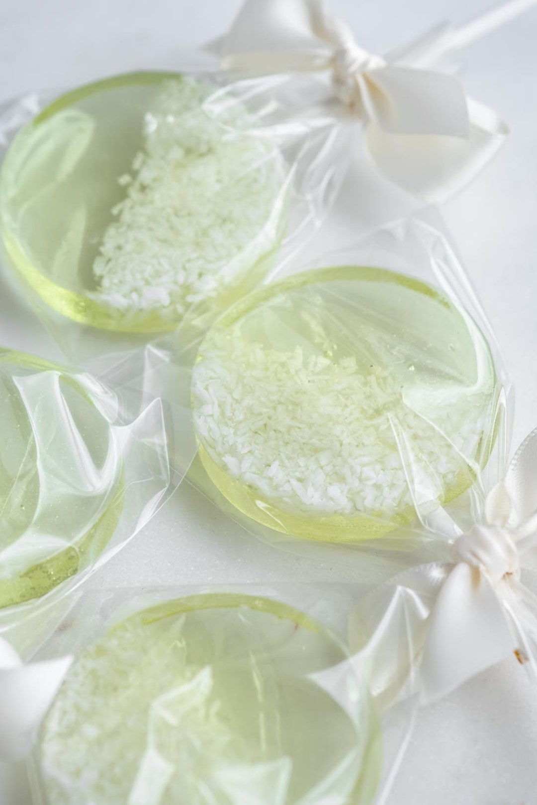 10 Lime Coconut Lollipops - Etsy