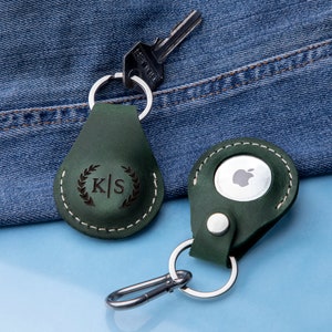 Leather Air Tag Case Apple Tag Holder Personalized Airtag - Etsy