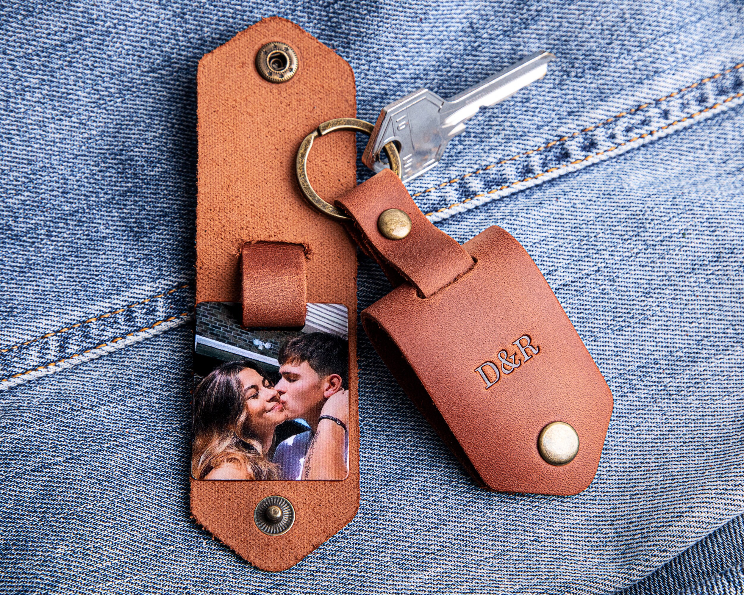 Custom Leather Keychain Graduation Gift for Boyfriend 2021 | Etsy