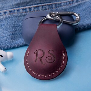 Leather Air Tag Case Apple Tag Holder Personalized Airtag - Etsy