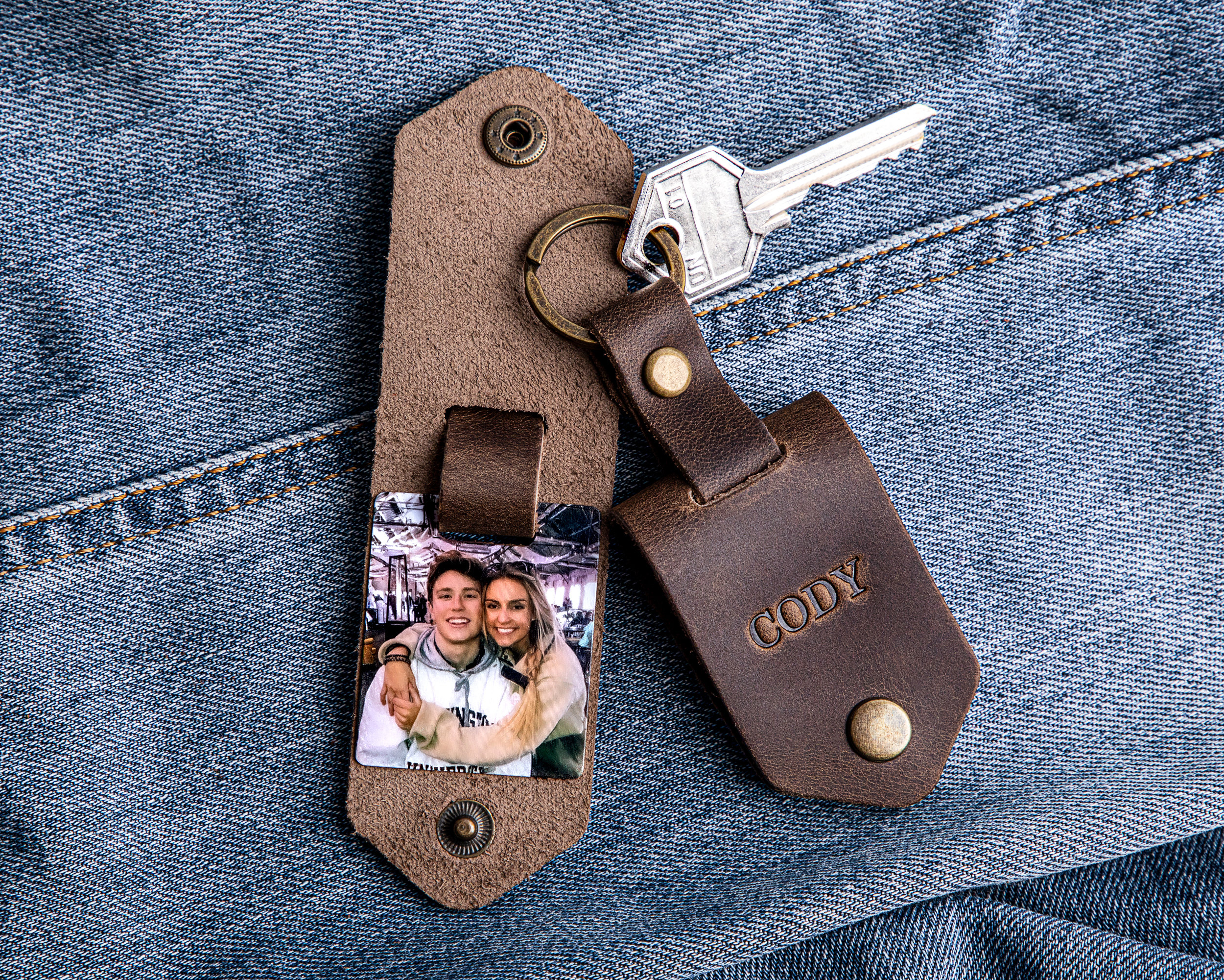 Custom Leather Keychain Graduation Gift for Boyfriend 2021 | Etsy