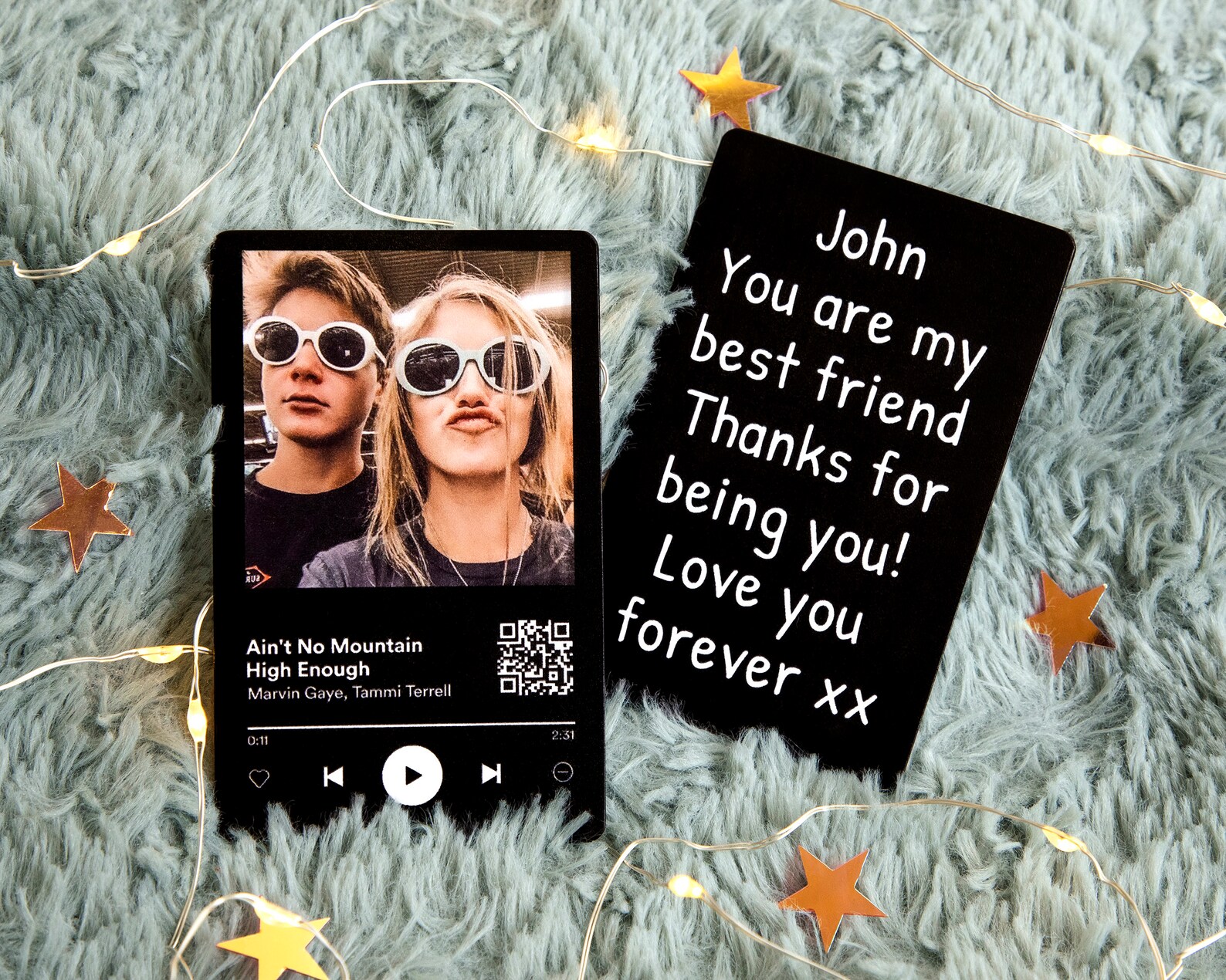 Boyfriend Music Wallet Card Gift Photo Wallet Insert Qr Song - Etsy