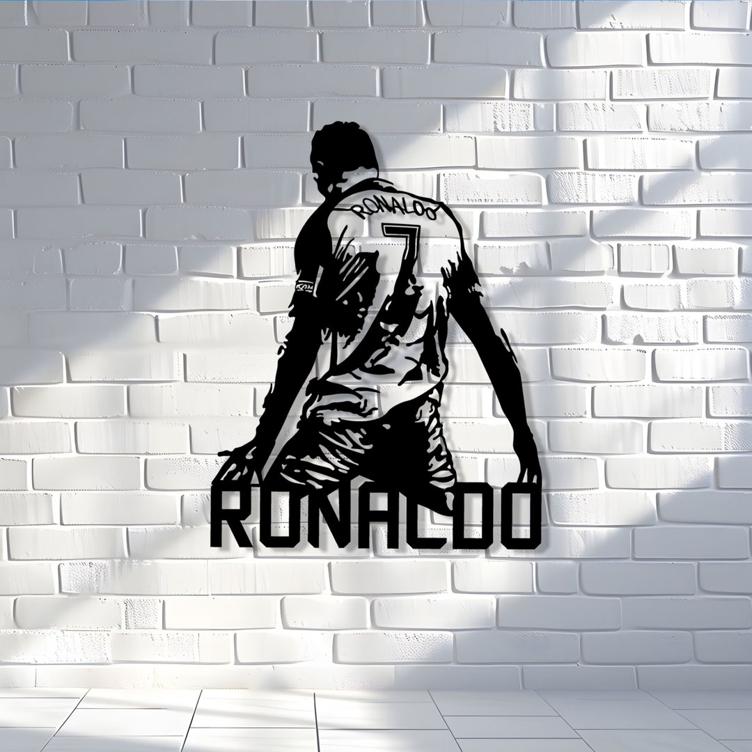 Cristiano Ronaldo Metal Wall Art - Iconic Football Player Item - Unique ...
