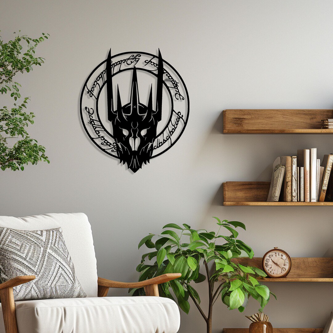 Sauron Metal Wall Art - Lord of the Rings Movie Decor - Iconic Birthday ...