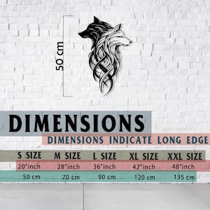 Two Wolves Metal Wall Art - Black & White Dual Wolf Head Decor - Unique ...