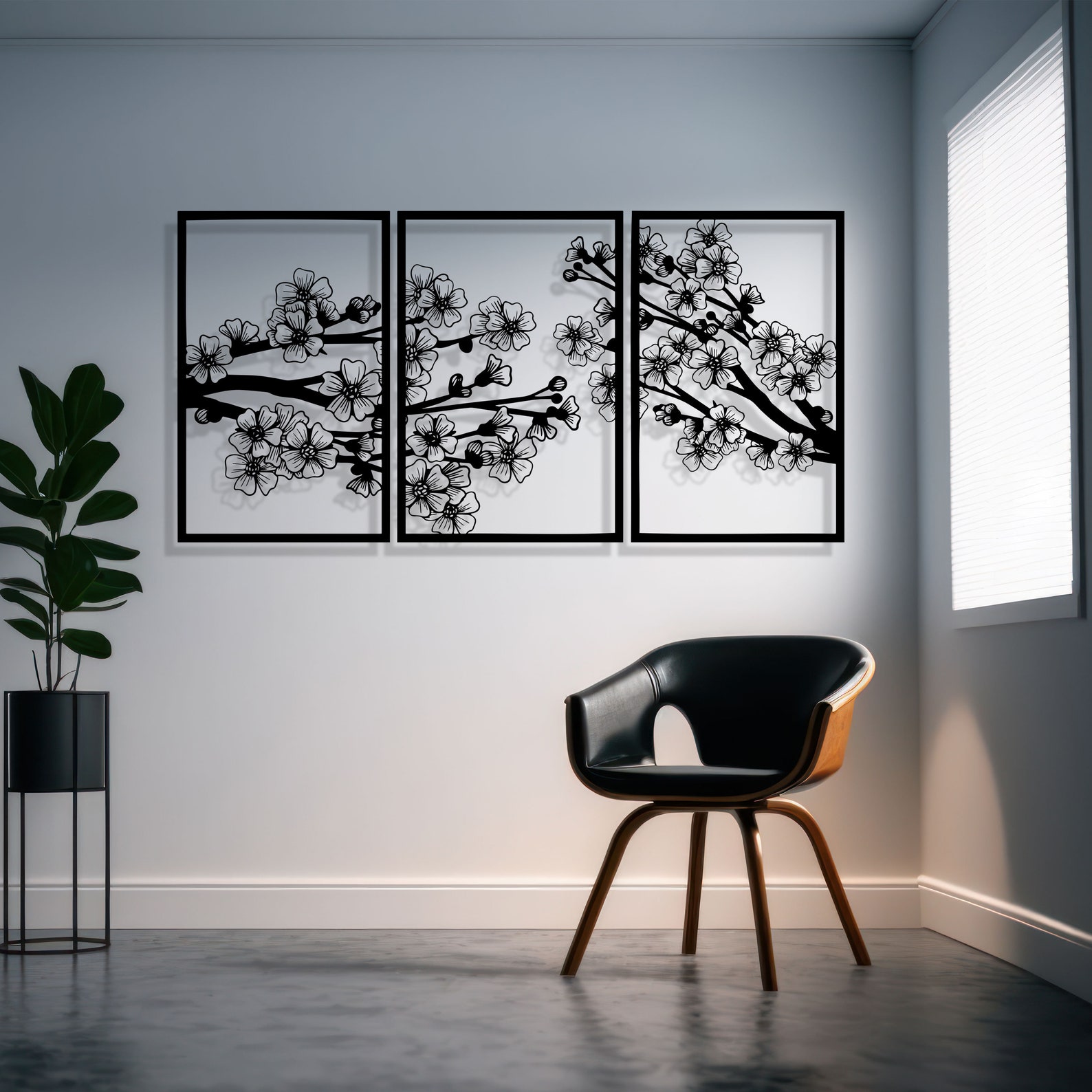 Cherry Blossom Metal Wall Art - Flowers Home Decor - Unique Birthday ...