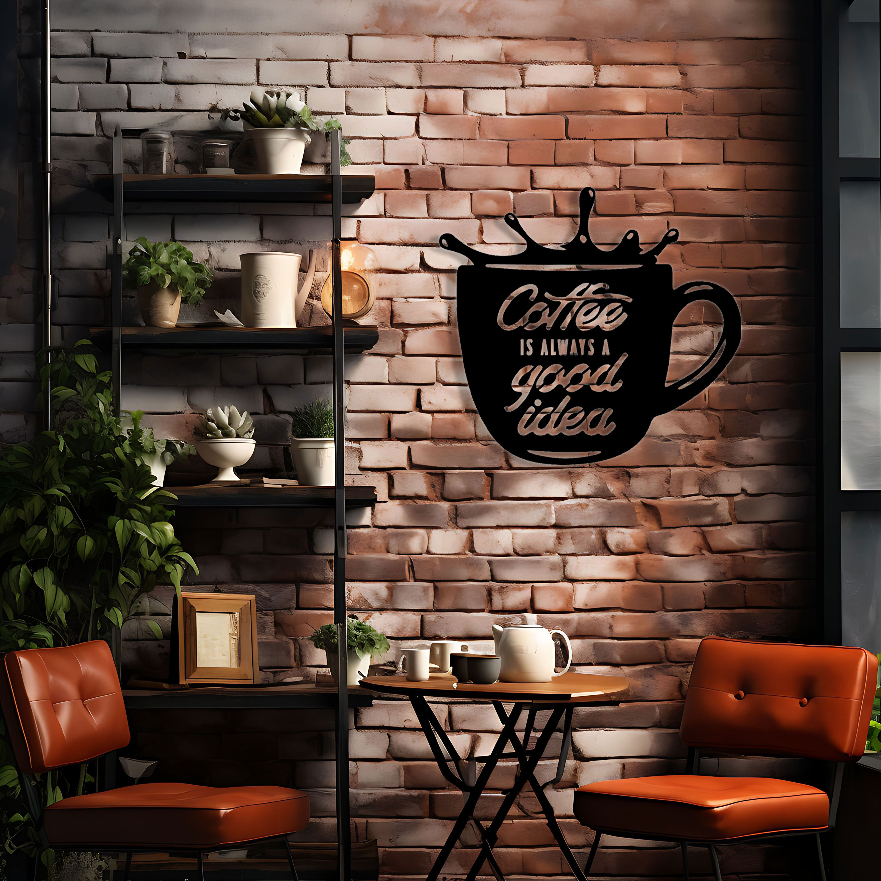 Coffee Time Metal Wall Art, Coffee Bar Metal Decor, Coffee Lovers Gift ...
