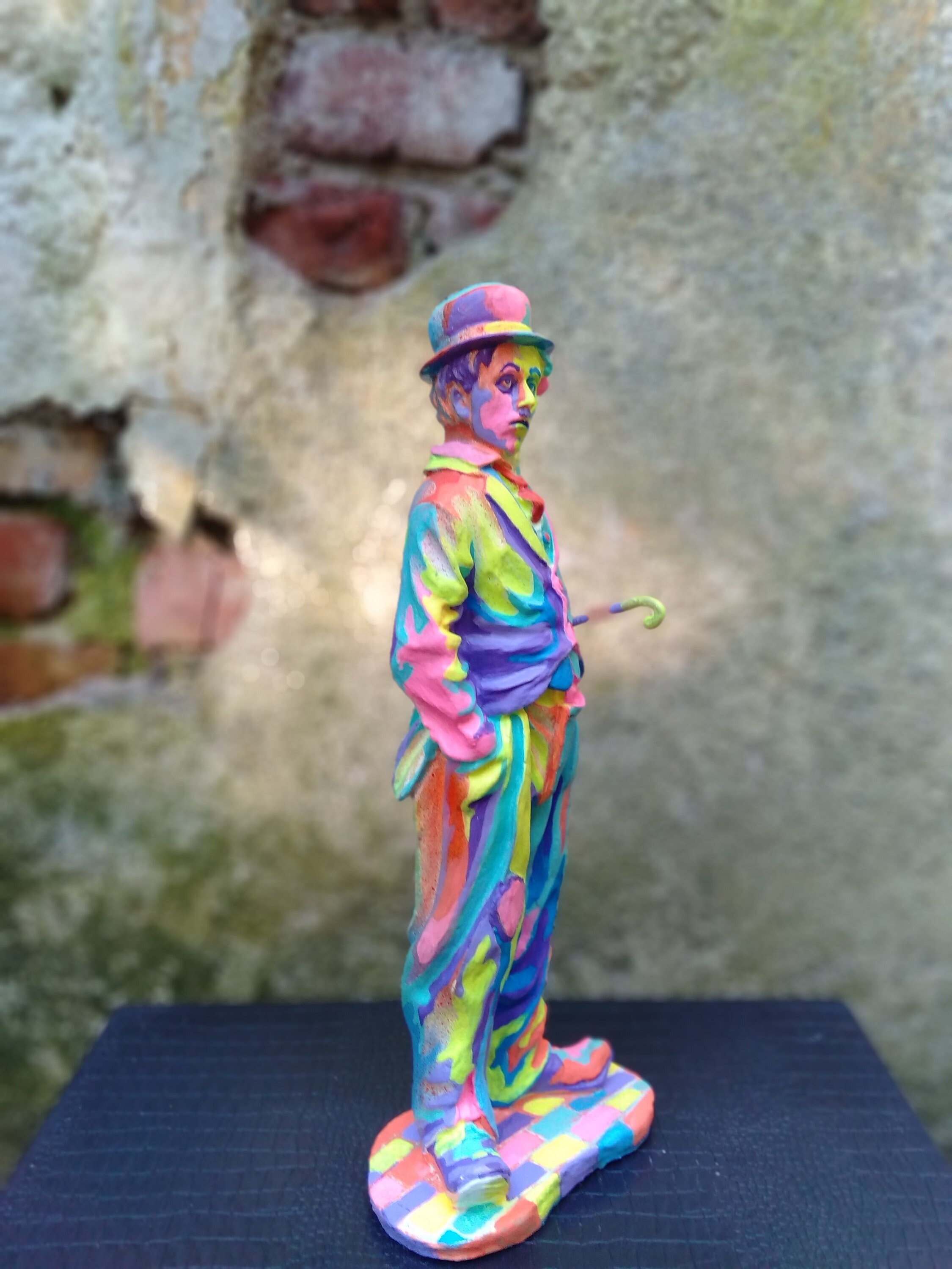 Sir Charlie Chaplin Figure ,painted Handmade Statue ,hand-painted ...