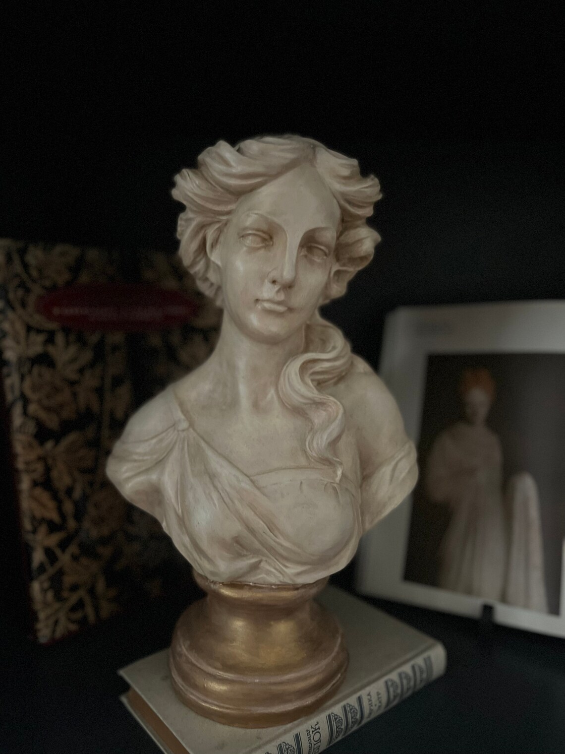 Greek Woman Bust Sculpturepainted Handmade Statue - Etsy