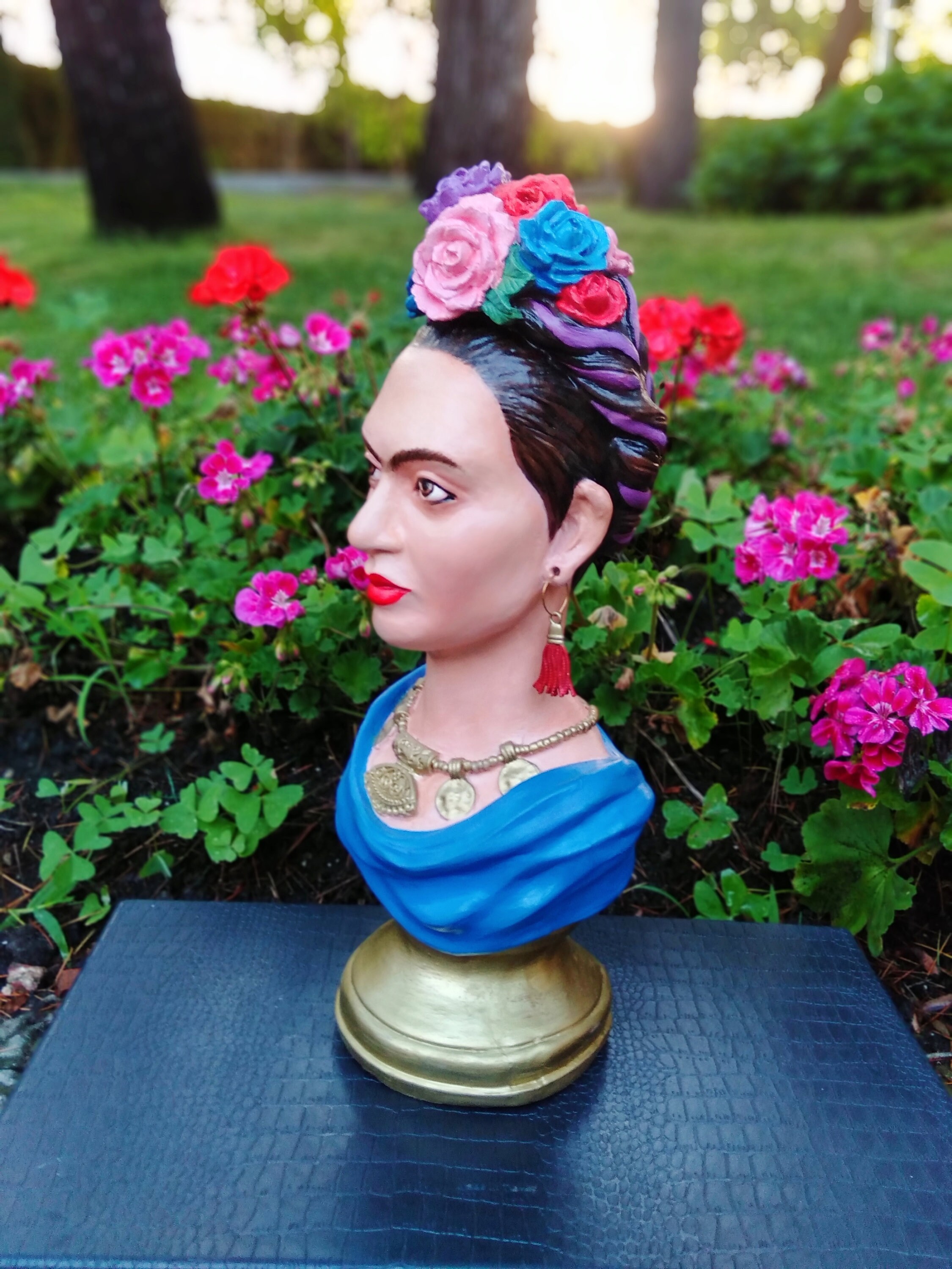 Frida Kahlo Figure Handmade Sculpturemexican Painter Bust - Etsy