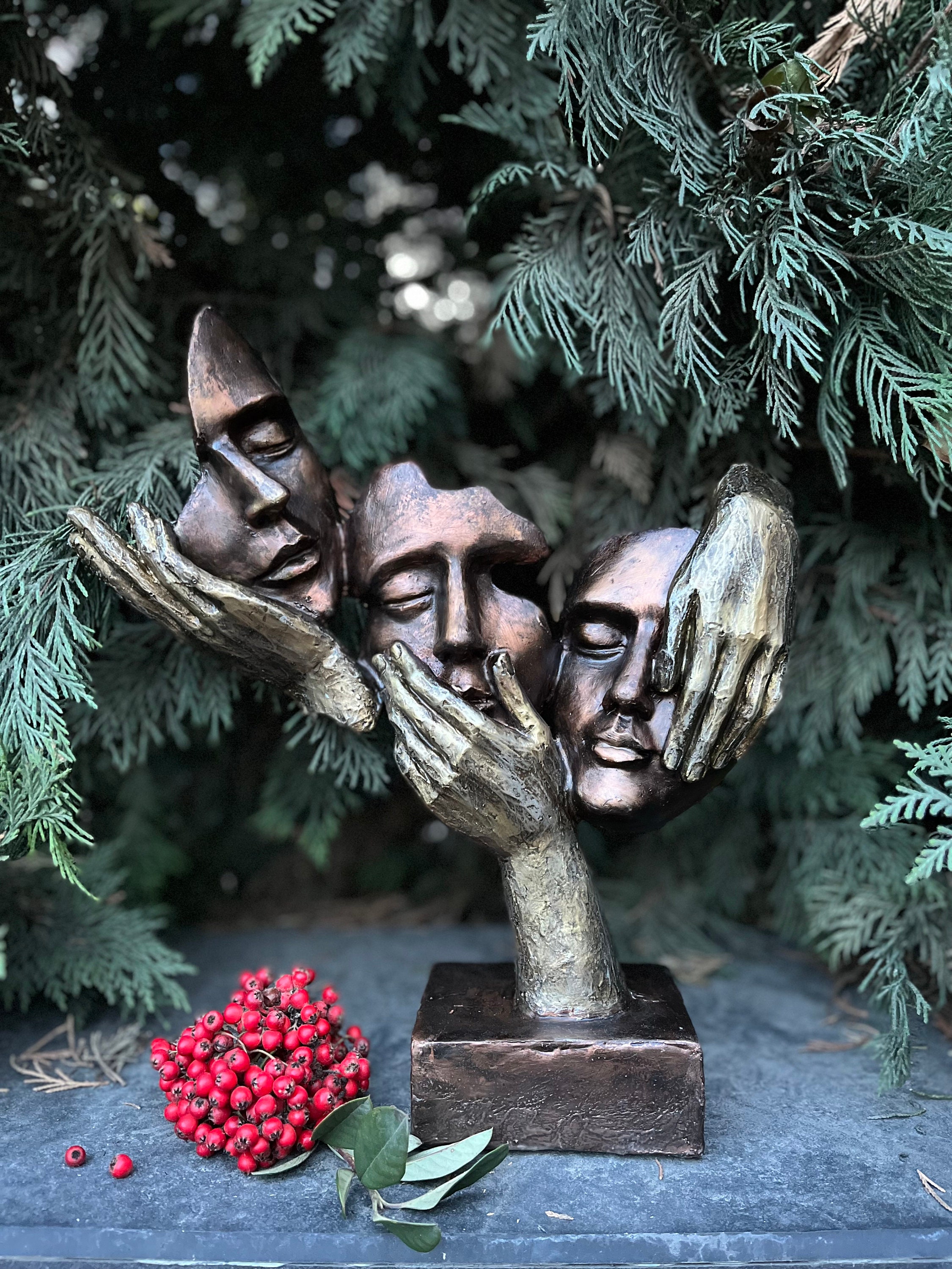 See No Evilhear No Evilspeak No Evil Sculpturepainted - Etsy