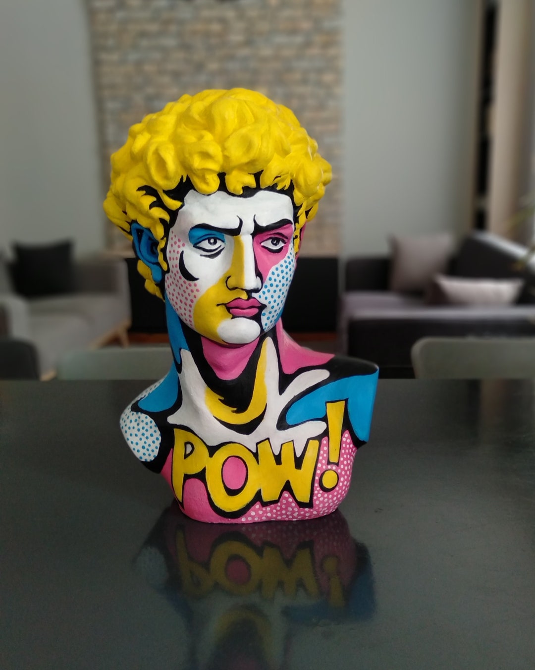 Pop Art David Bust,italian Antique Handmade Statue,michelangelo's Greek Sculpture,home Decor ...