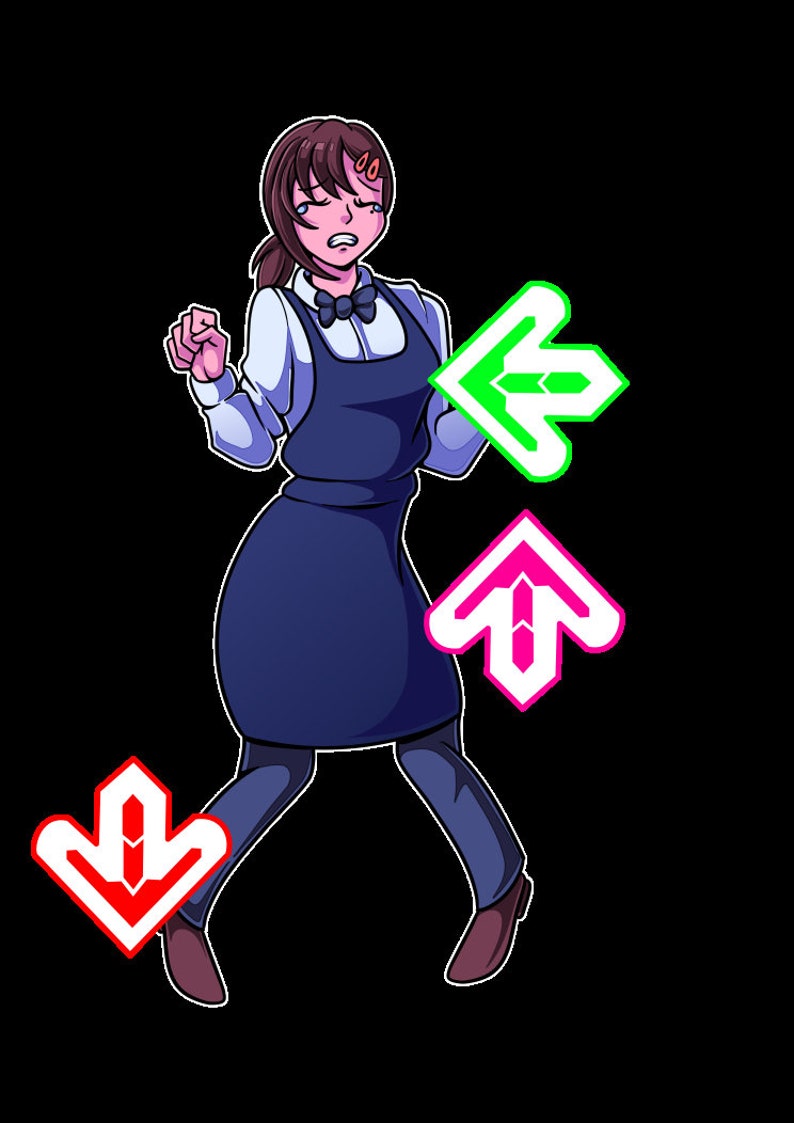 CSM Funny Sad Anime Girl Plays DDR for Her Life - Etsy