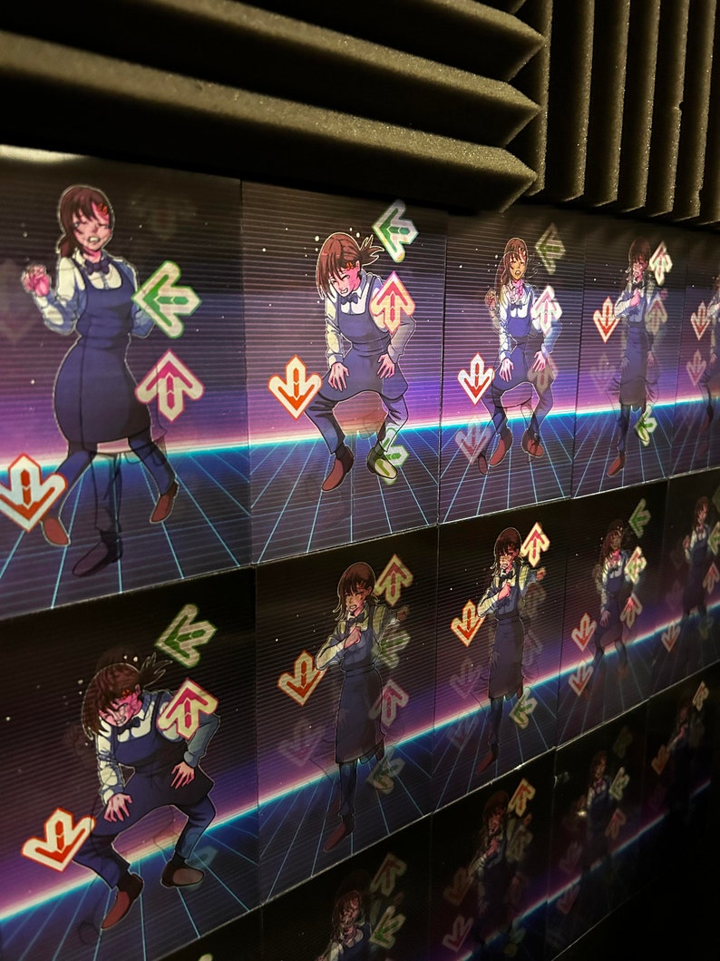 CSM Funny Sad Anime Girl Plays DDR for Her Life - Etsy